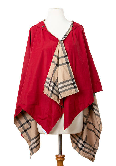 Hooded Jester Red & Plaid RAINRAP | RAINRAPS